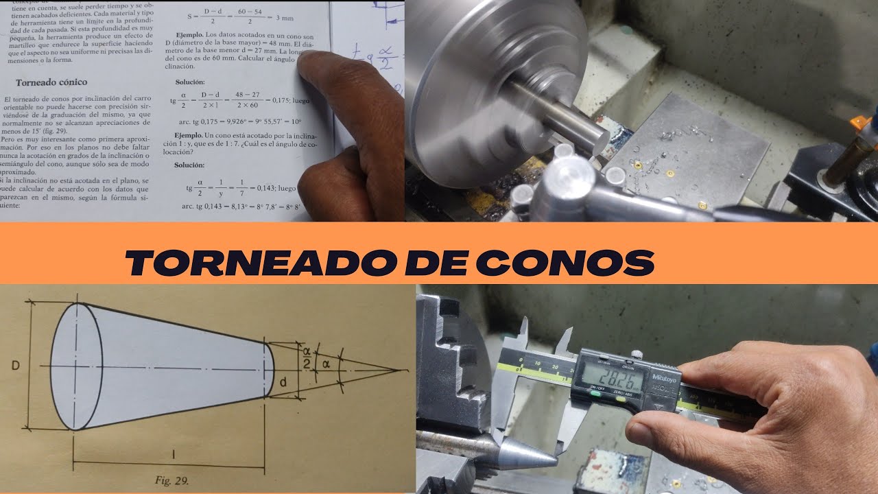 Cómo Realizar Torneado de Conos. - YouTube