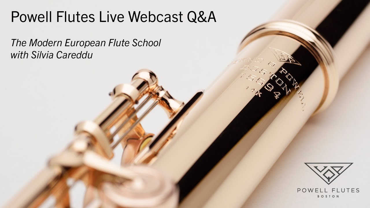 Live Webcast Q&A: "The Modern European Flute School" with Silvia ...