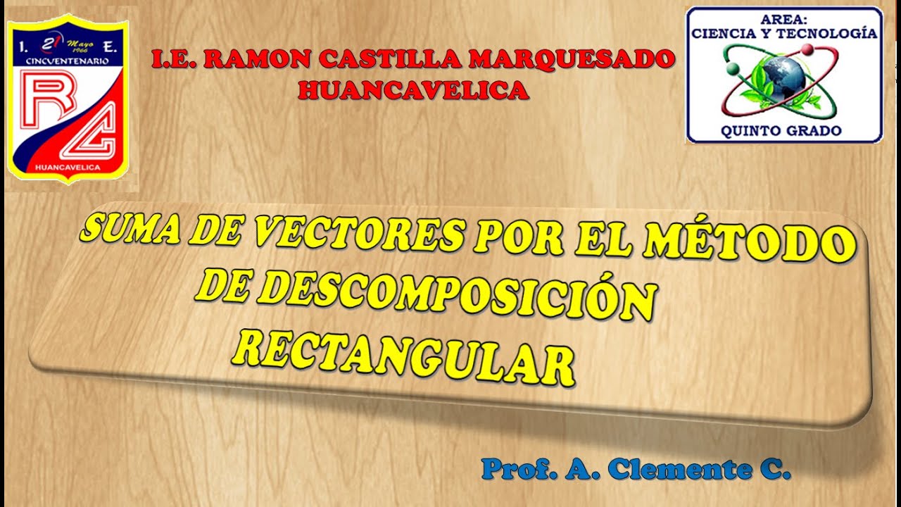Suma De Vectores Por DescomposiciÓn Rectangular Youtube