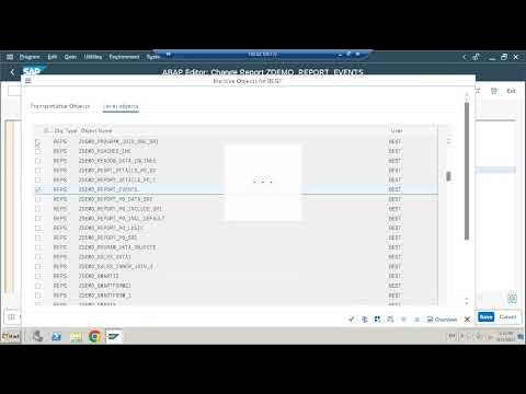 22. Report Events and Validation in SAP ABAP - YouTube