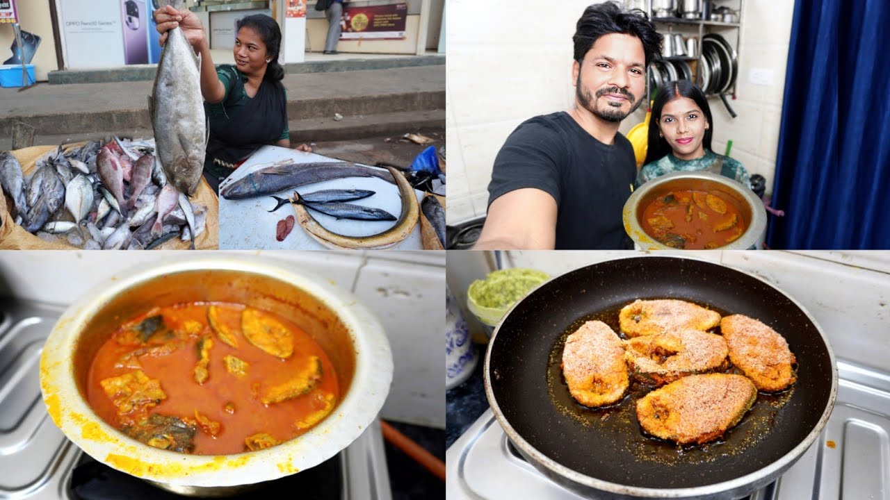 पनवेल वरून आणली आम्ही मच्छी | Rabbit Fish Recipe 😍 Panvel Uran Naka ...