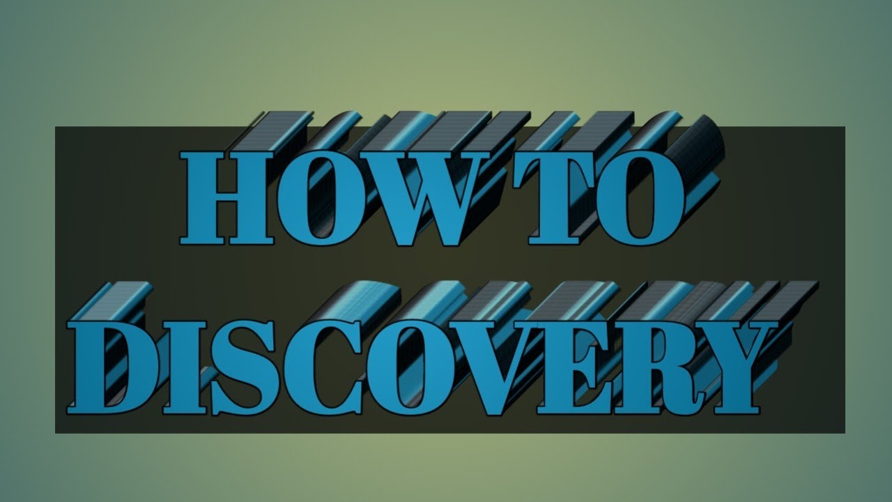 How to Discovery - YouTube