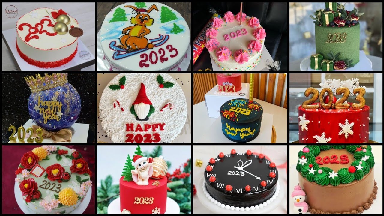 Happy New Year 2023 Cakes Collection || Very Beautiful & Creative New ...