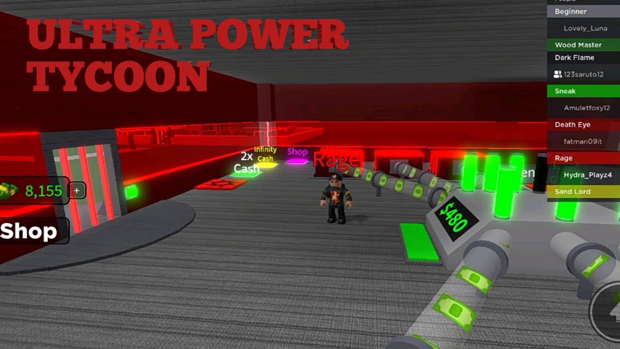 Playing Ultra Power tycoon (Roblox) - YouTube