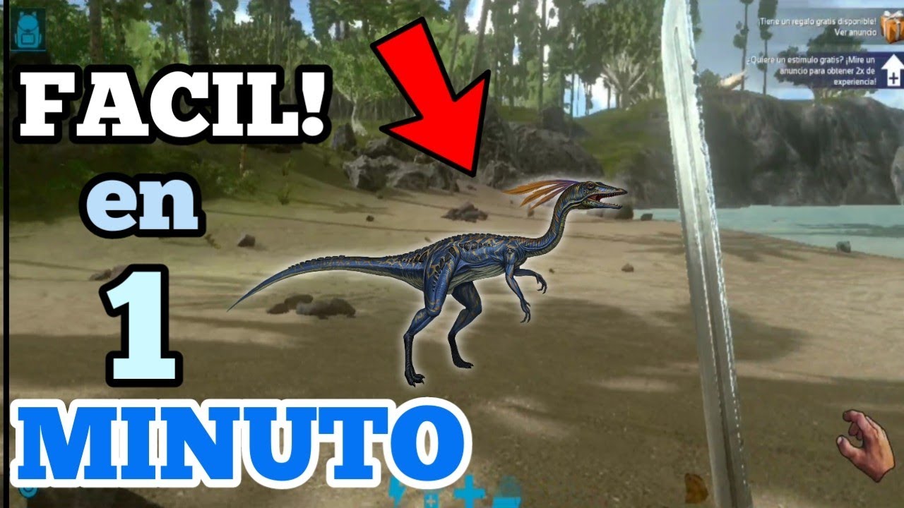 Cómo tamear un compy en ark mobile - YouTube