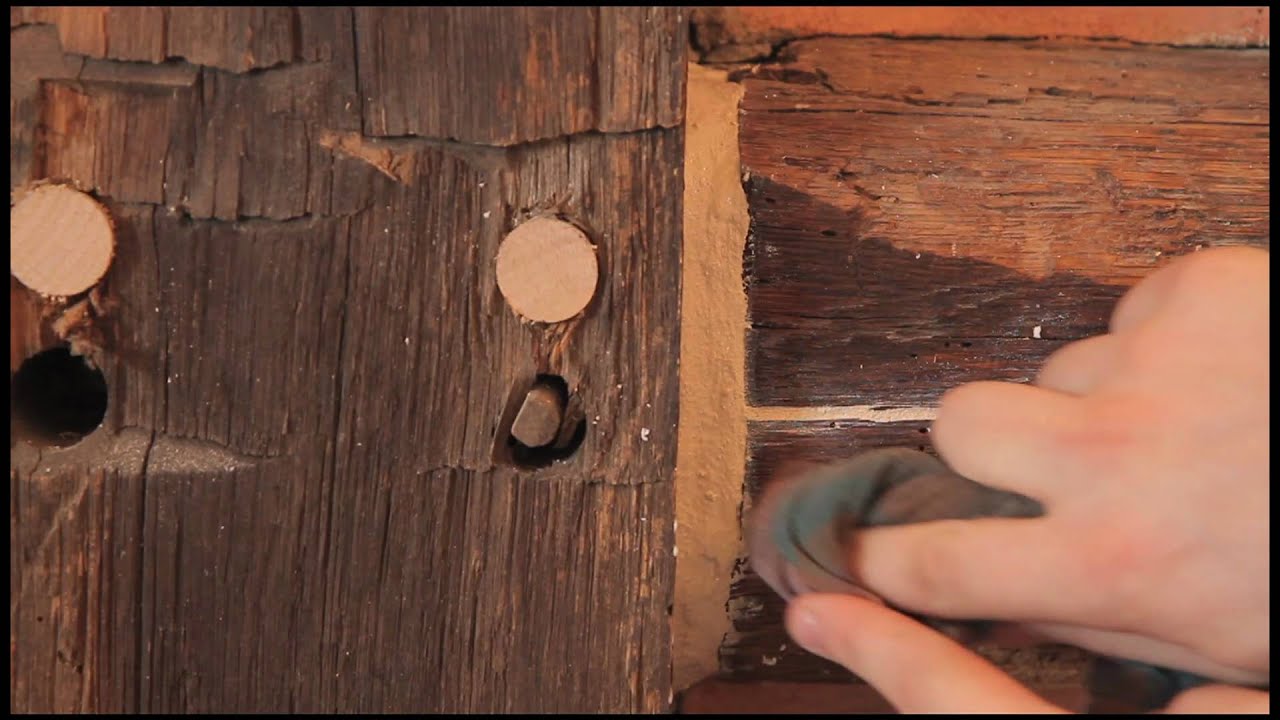 TIMBER FRAME CHINKING - YouTube
