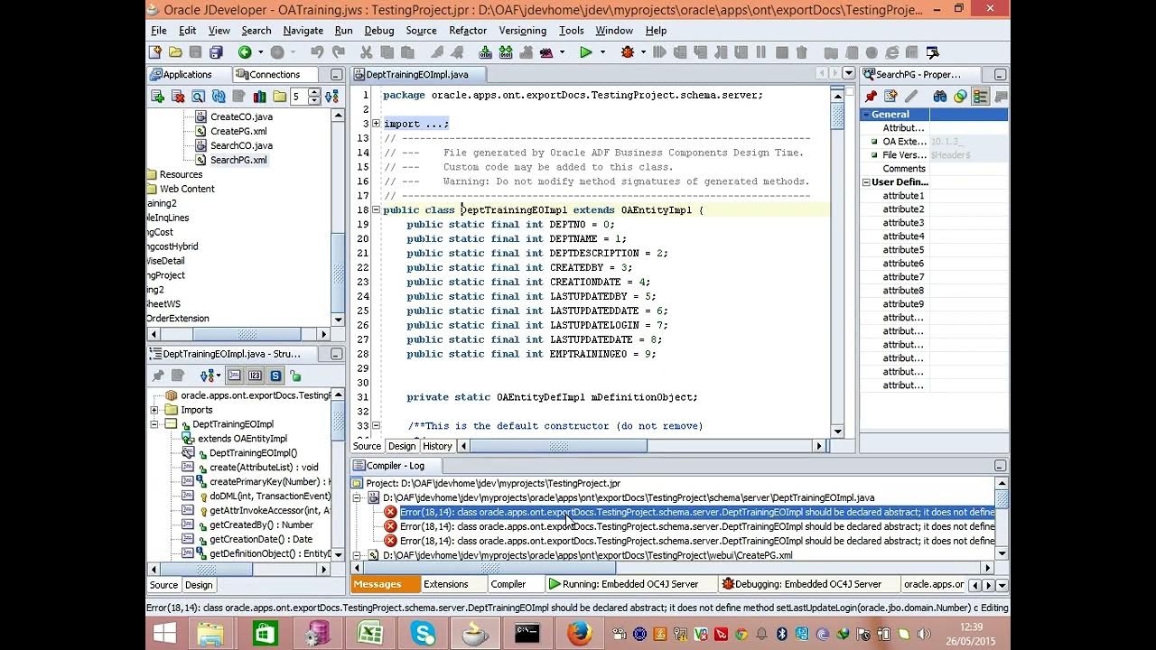 Oracle Application Framework (OAF) Tutorial 4 - YouTube