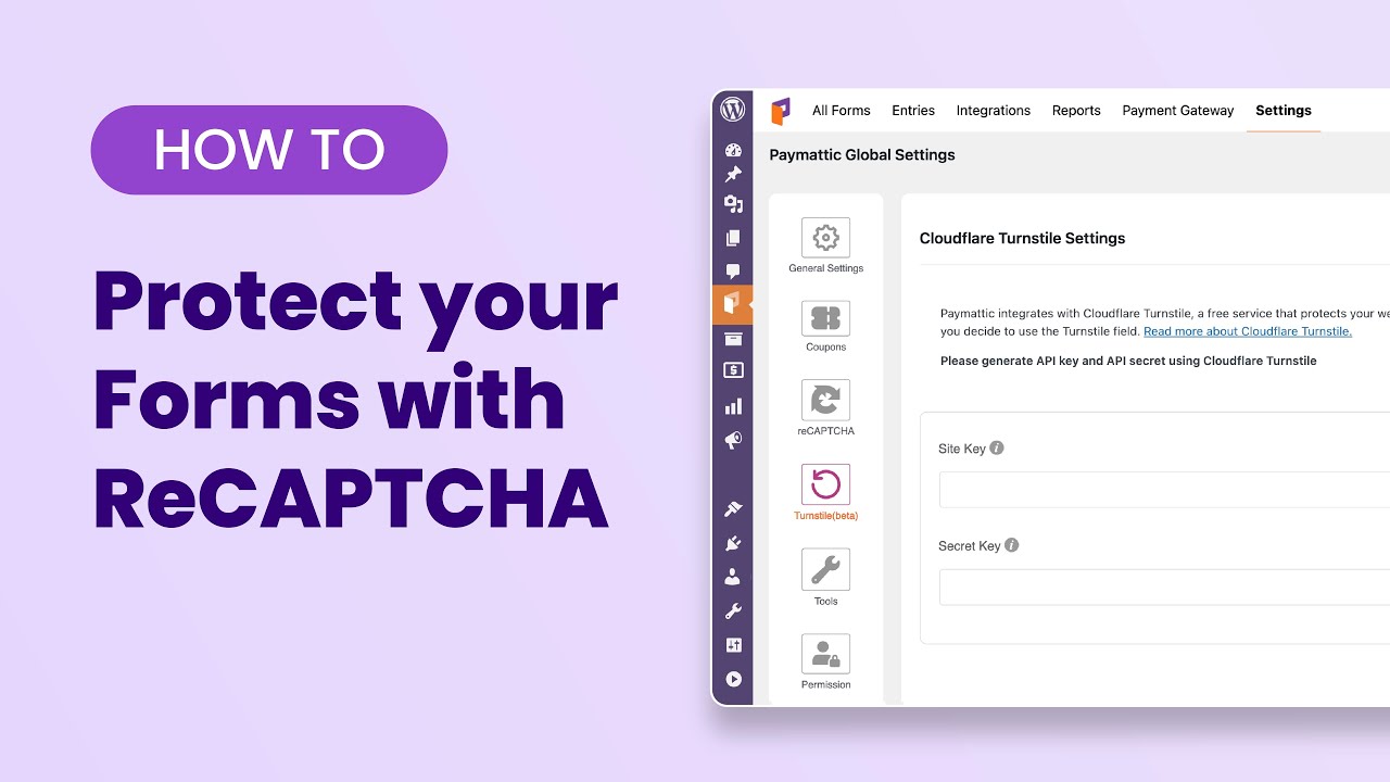 Upgrade Your Security: Integrating reCAPTCHA with Paymattic - YouTube