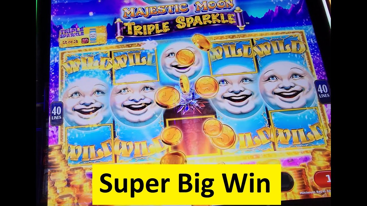 Super Big Win on Majestic Moon Triple Sparkle Slot! Konami Game - YouTube