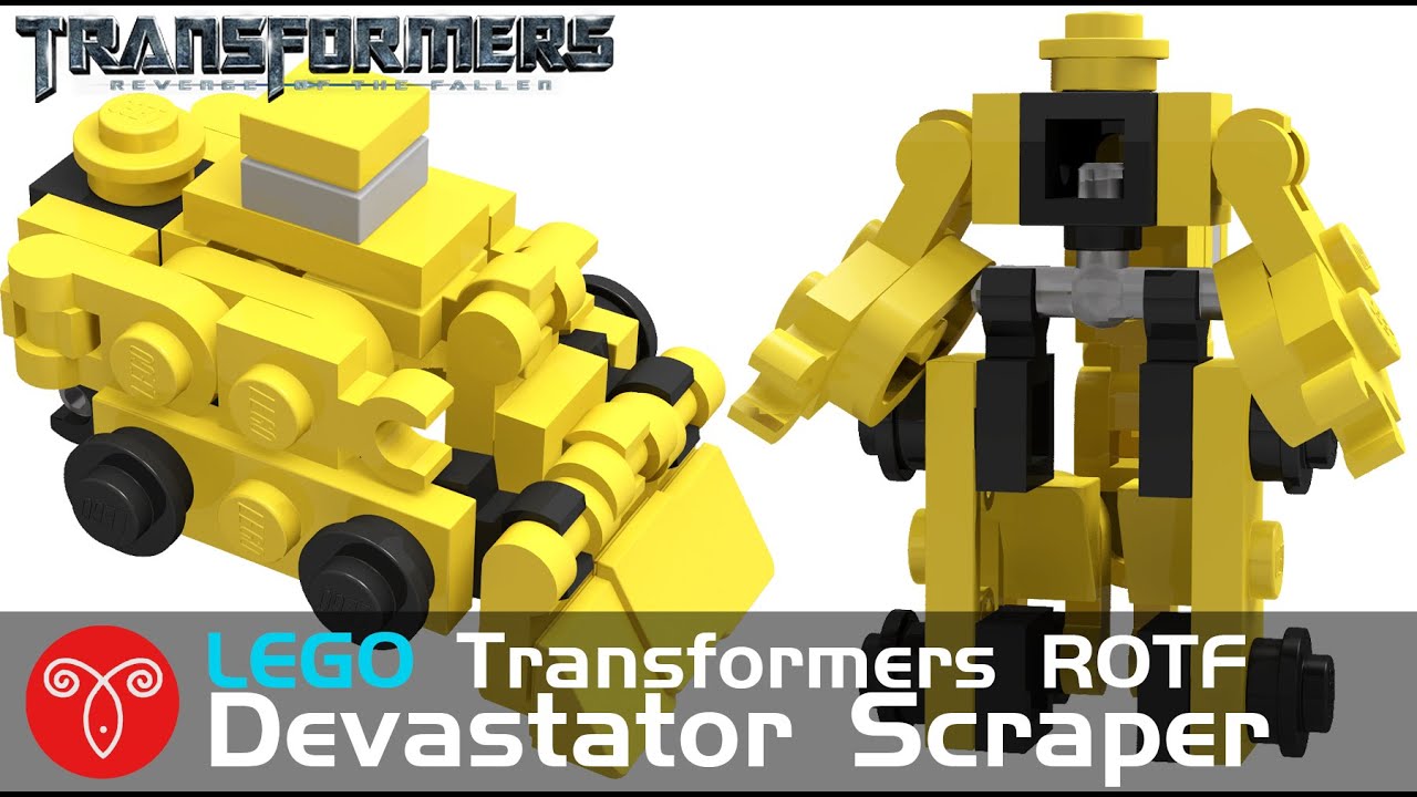 Lego Transformers Movie ROTF Devastator-Scraper MOC Instruction Mini ...
