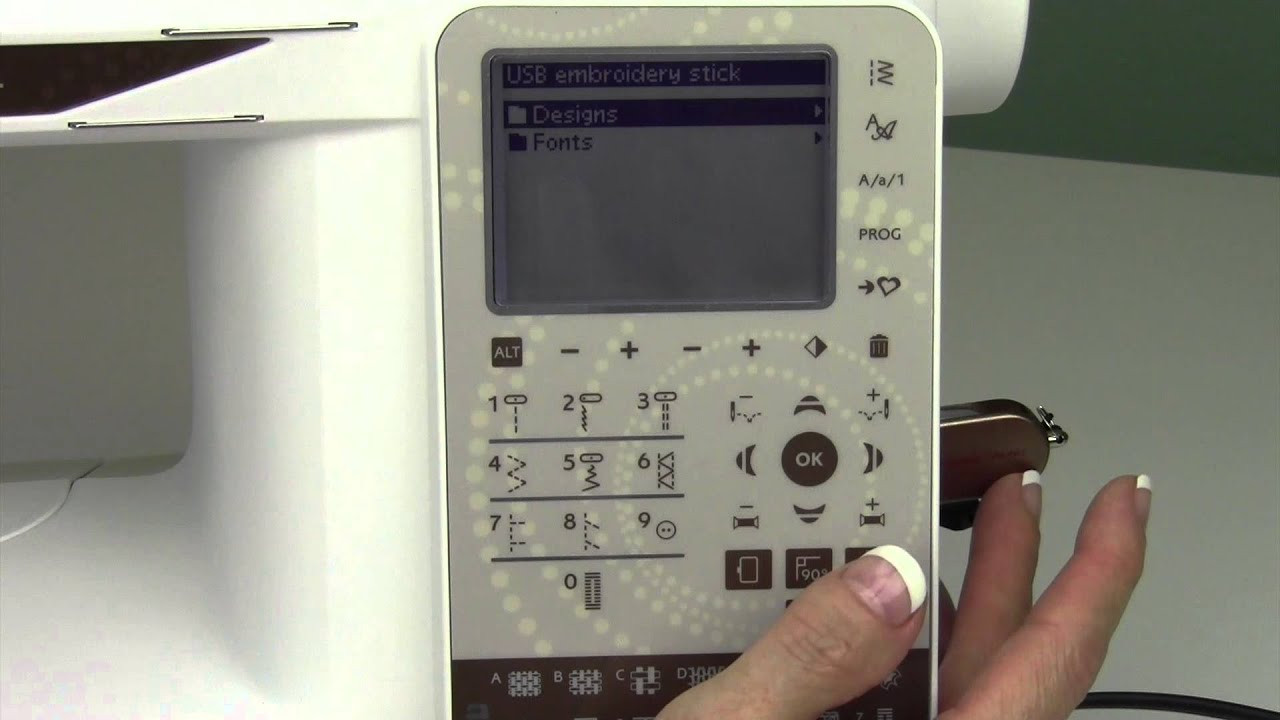 Husqvarna Viking Topaz 25 76 File Format of VP3 - YouTube