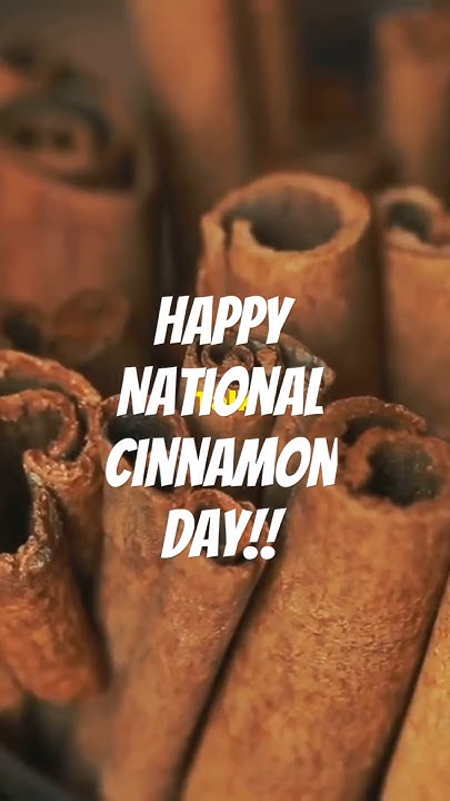 Celebrate national cinnamon day! - YouTube
