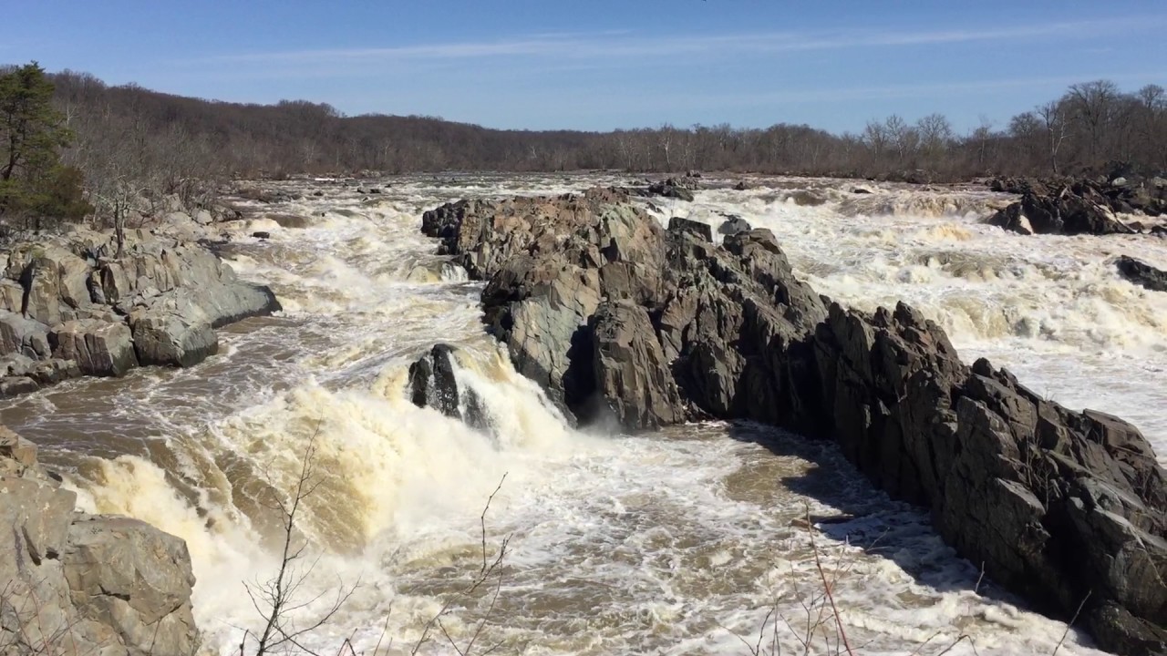 Great Falls after spring rain - YouTube
