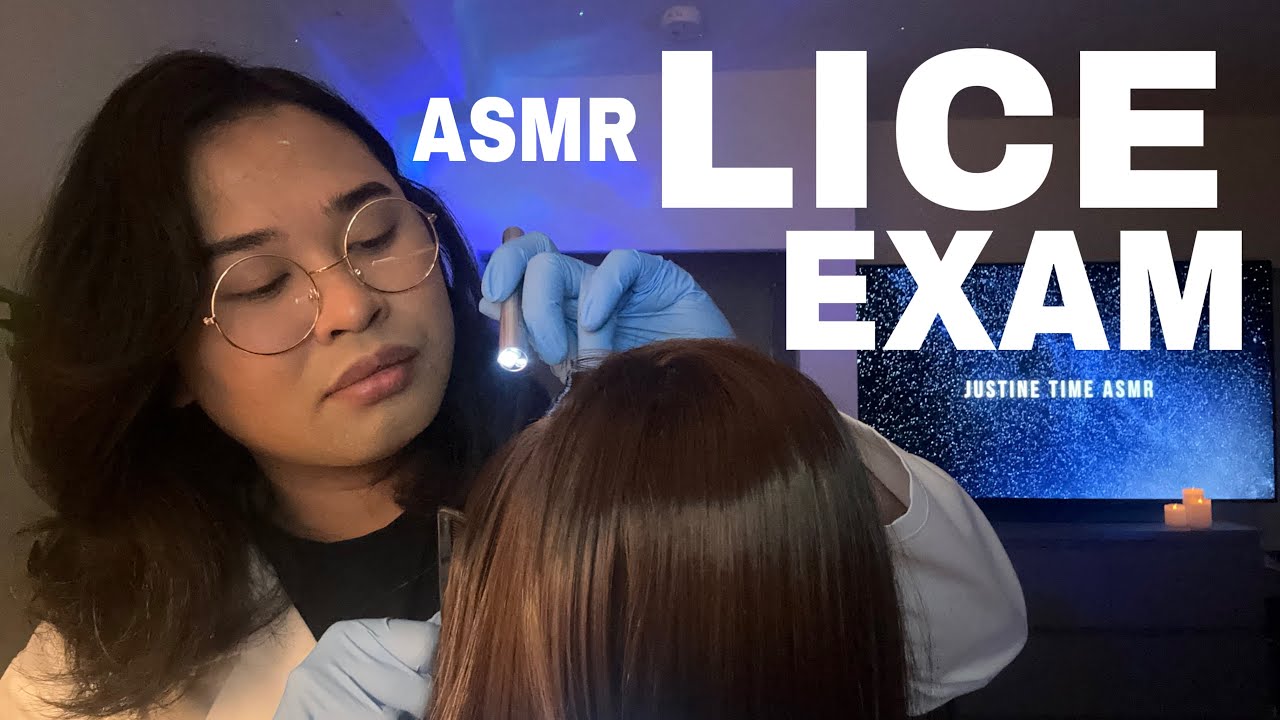 ASMR Lice Exam 🔎💆‍♀️🪮 - YouTube