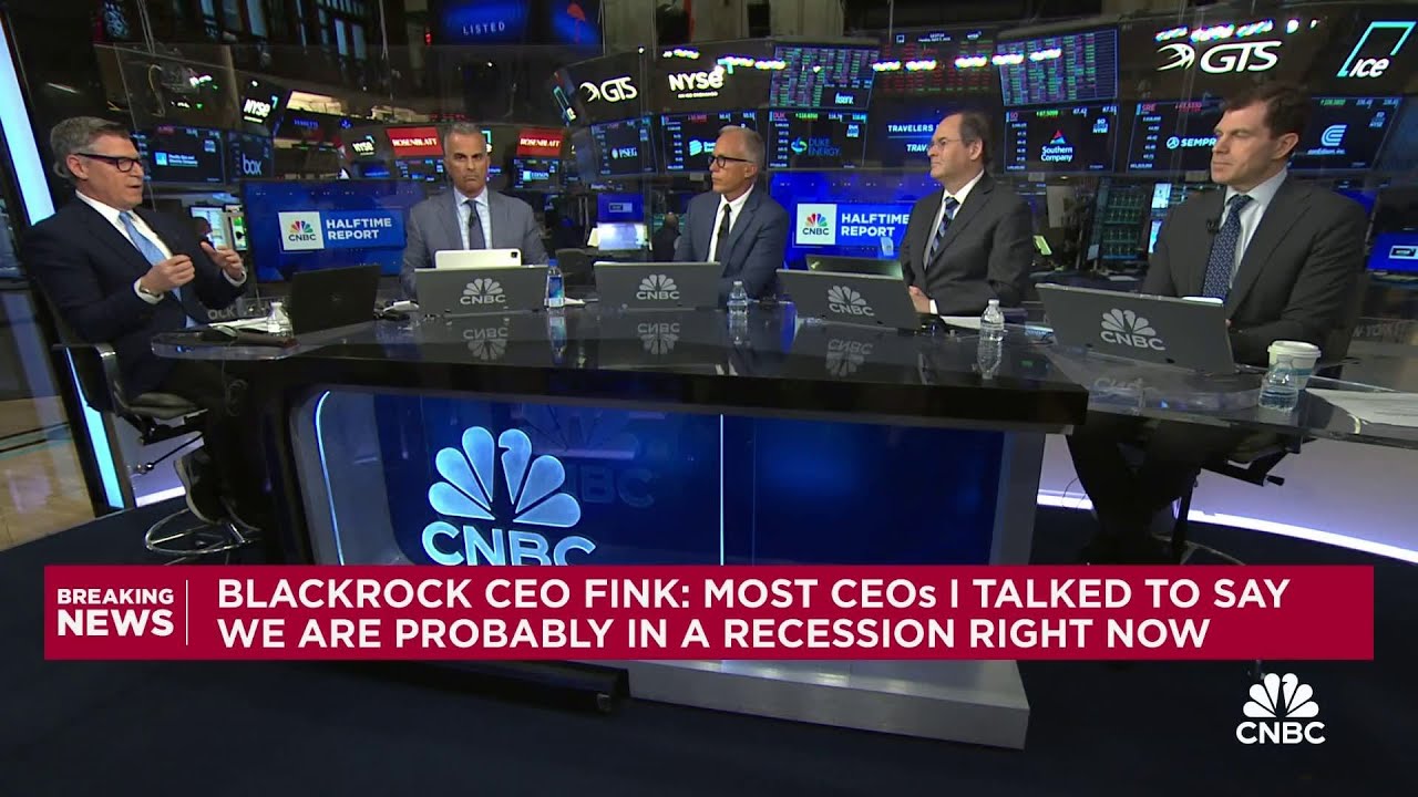 Blackrock's Larry Fink: We are probably in a recession right now - YouTube