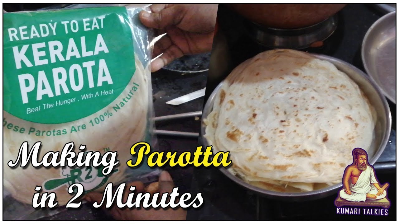 2 Minutes Parotta Recipe || Ready Made Parotta Making in 2 Mins Tamil ...
