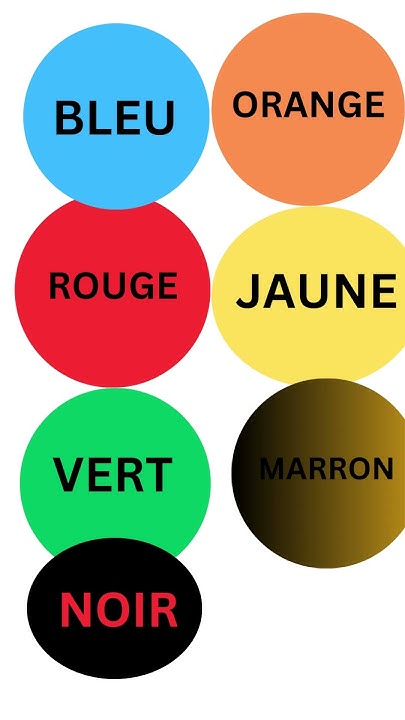 LES COULEURS- COLOURS IN FRENCH #youtubeshorts #french #youtube - YouTube
