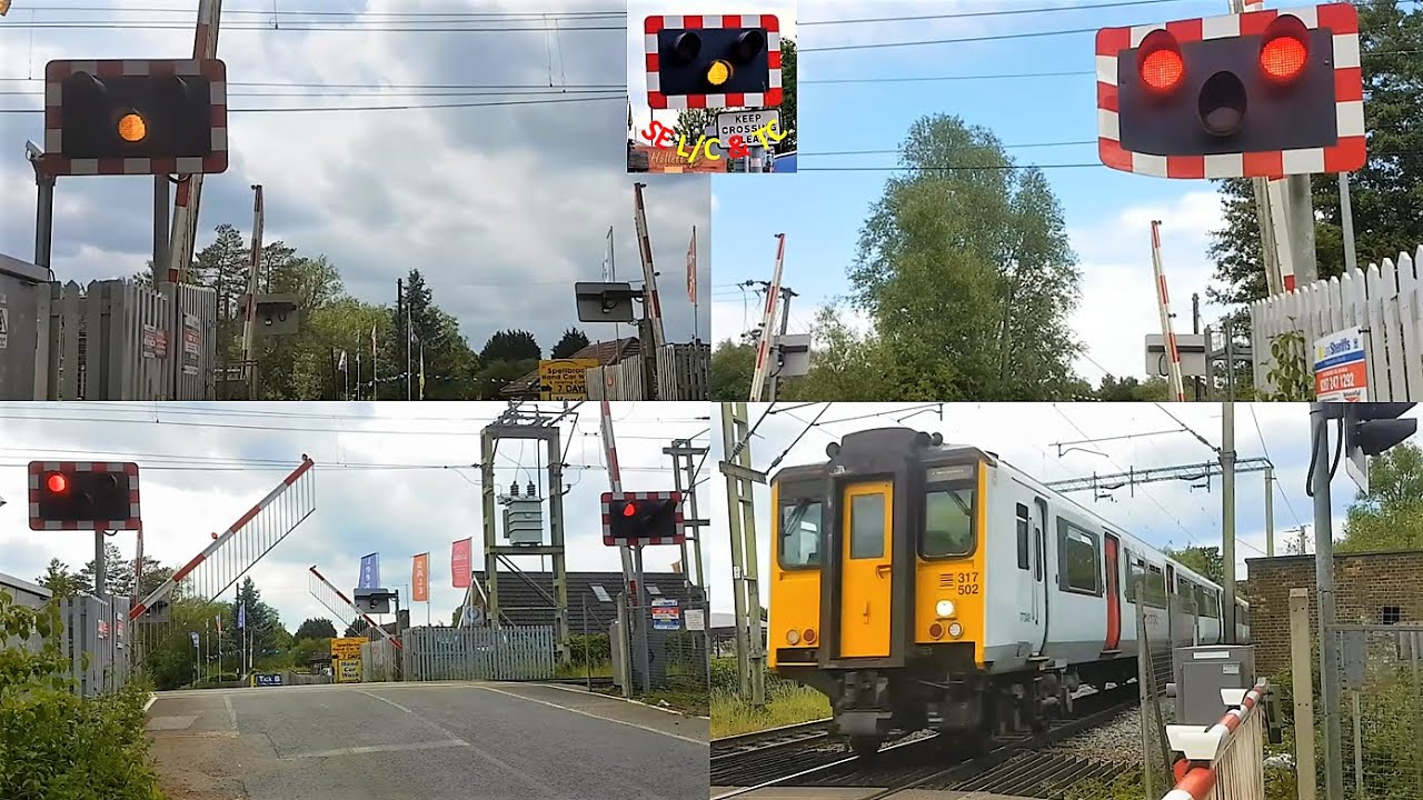 Spellbrook Level Crossing, Hertfordshire - YouTube