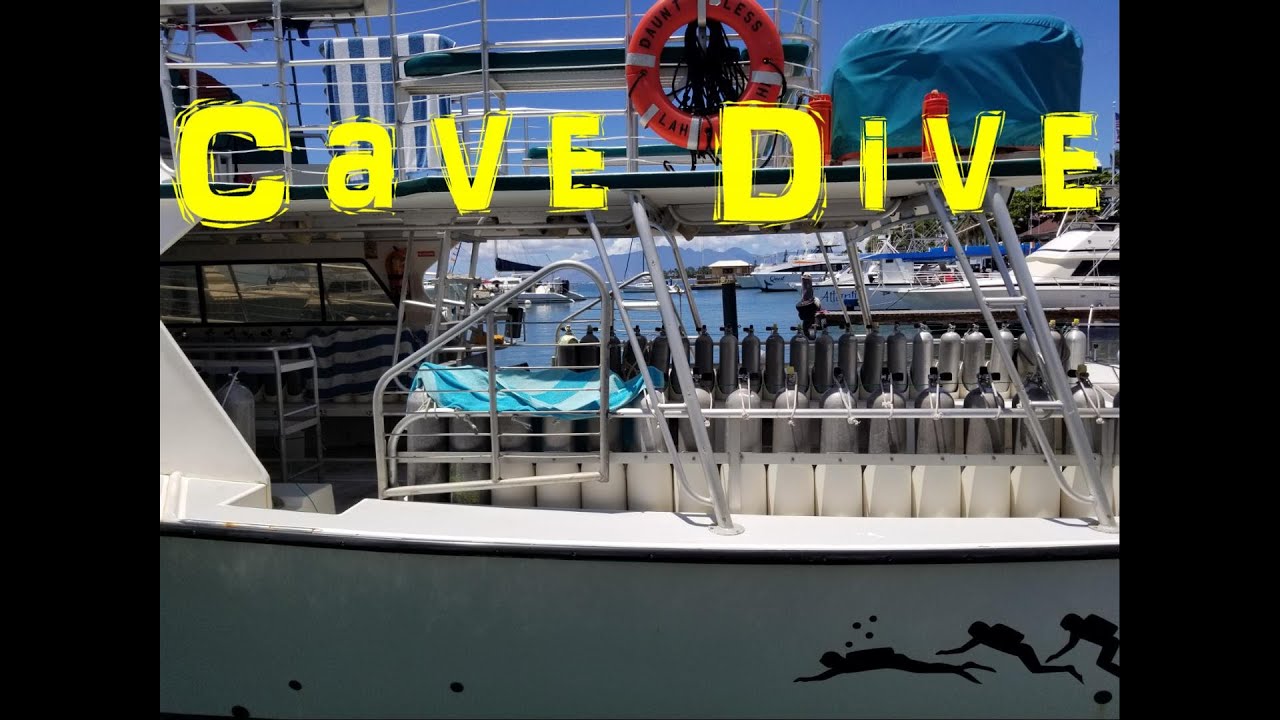 CAVE DIVE First Cathedral Lanai, Hawaii - YouTube