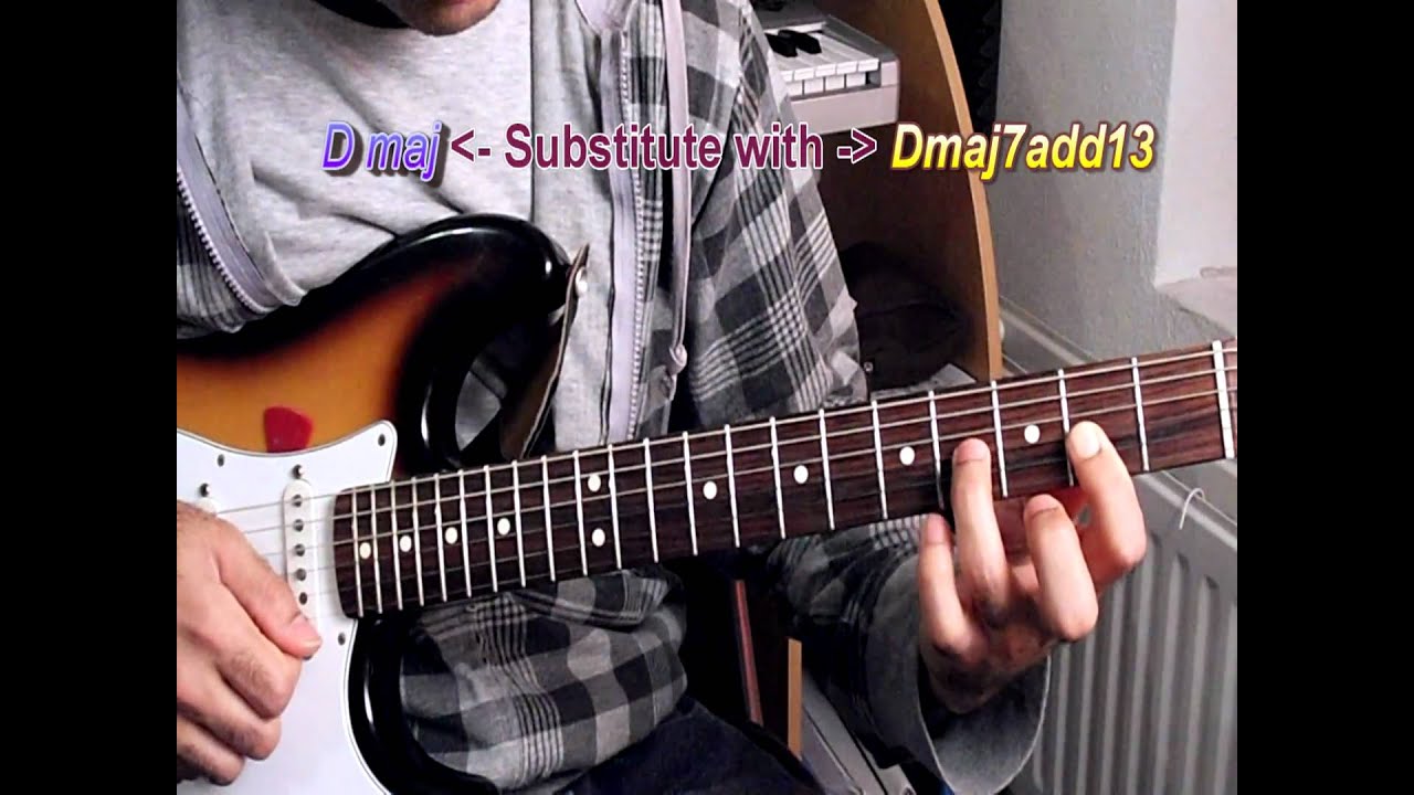 [CGT #12] Beautiful Guitar Open Chord Substitutions #1 (in key of A ...