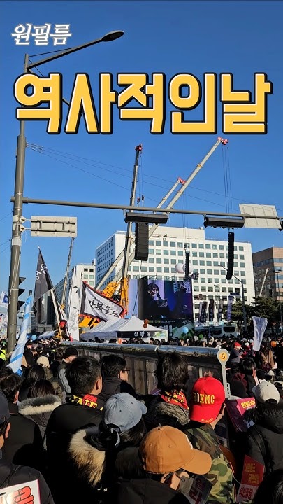 이날 너무 좋아하다가 다쳤음 윤석렬탄핵 여의도집회 촛불집회 Youtube