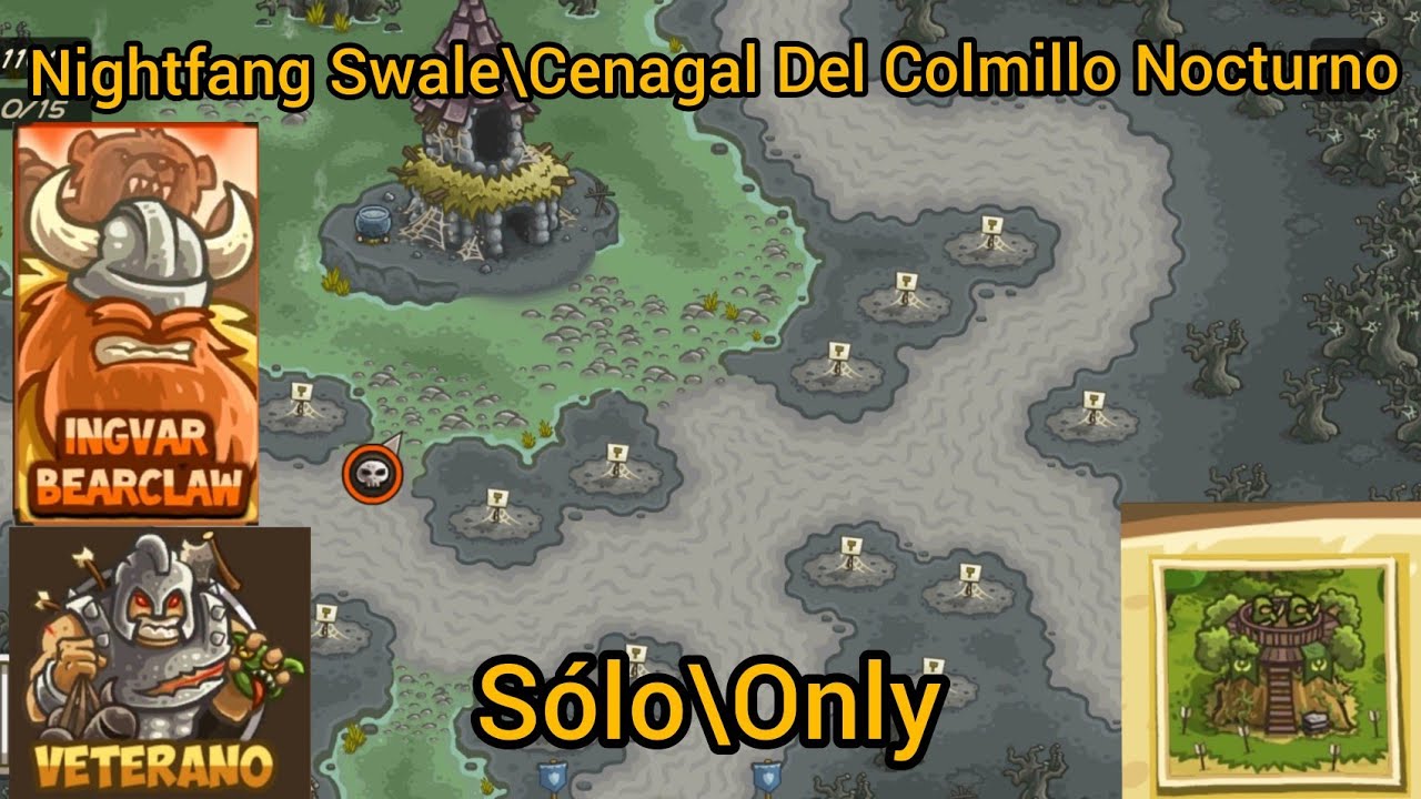 Kingdom Rush: Nightfang Swale\Cenagal Del Colmillo Nocturno sólo\only 😎 ...