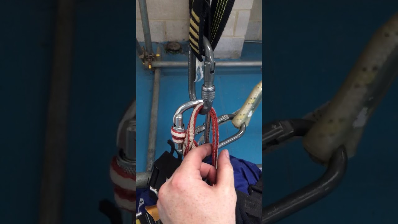 Rope access level 3- rescue from short link connection. - YouTube