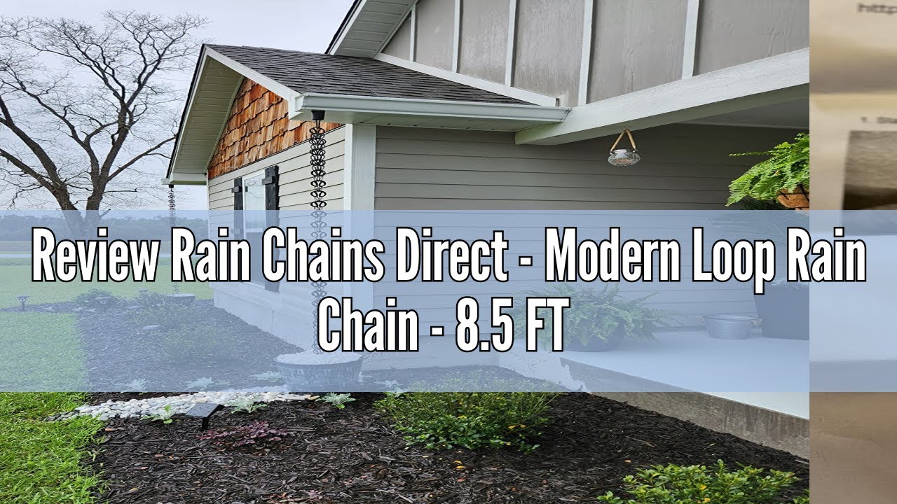 Review Rain Chains Direct - Modern Loop Rain Chain - 8.5 FT - Durable ...