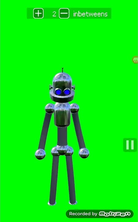 Green screen 3D robot animation - YouTube