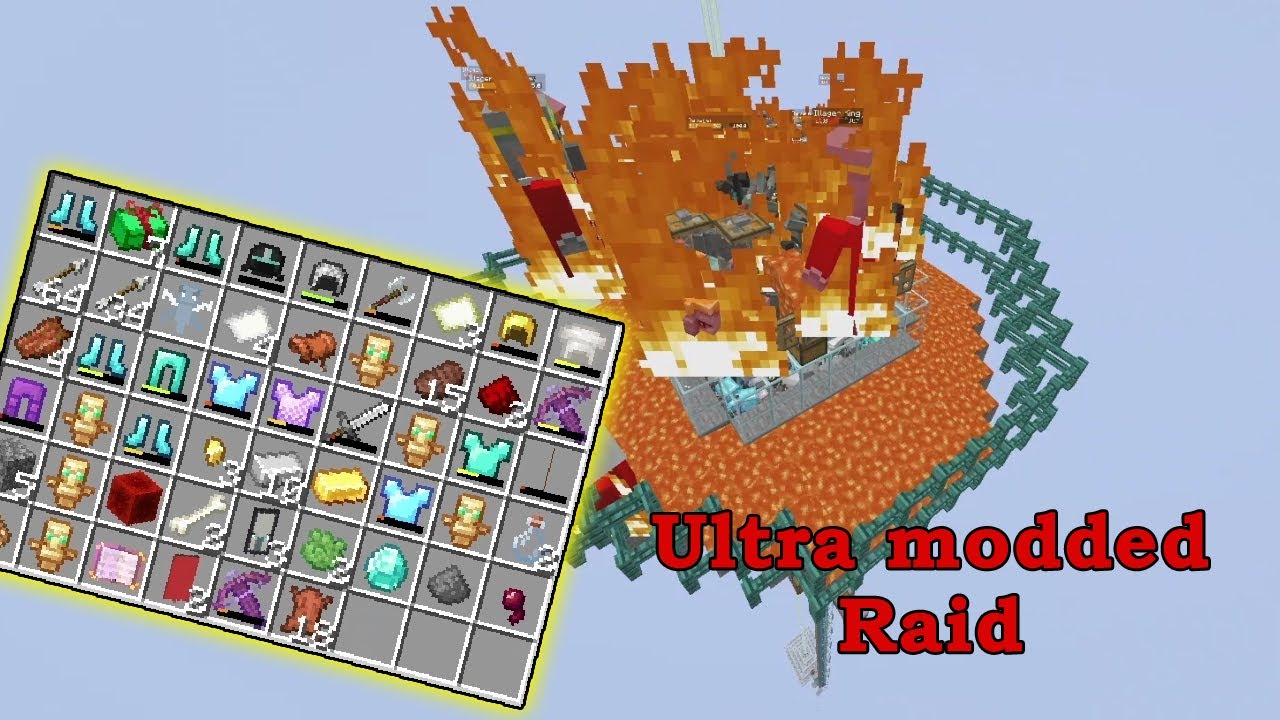 SUPER Easy Ultra Modded Raid Farm | 1.16.5 Modded Forge Minecraft - YouTube