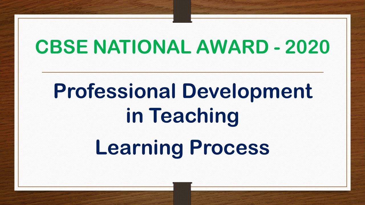 CBSE AWARD - 2020 - YouTube