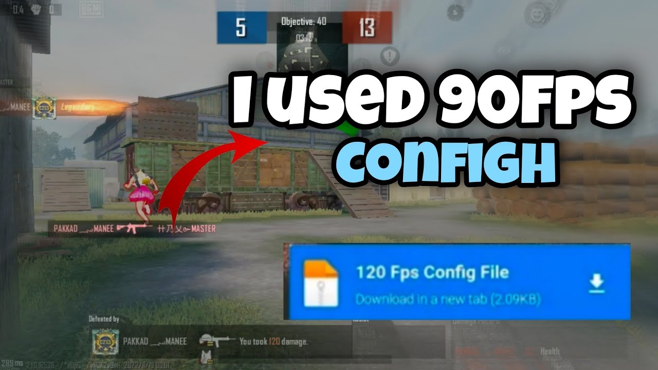Finally I Used 90fps Configh 😈 - YouTube