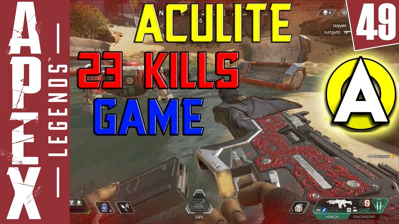 Aculite | 23 kills game | APEX Legends | G49 - YouTube