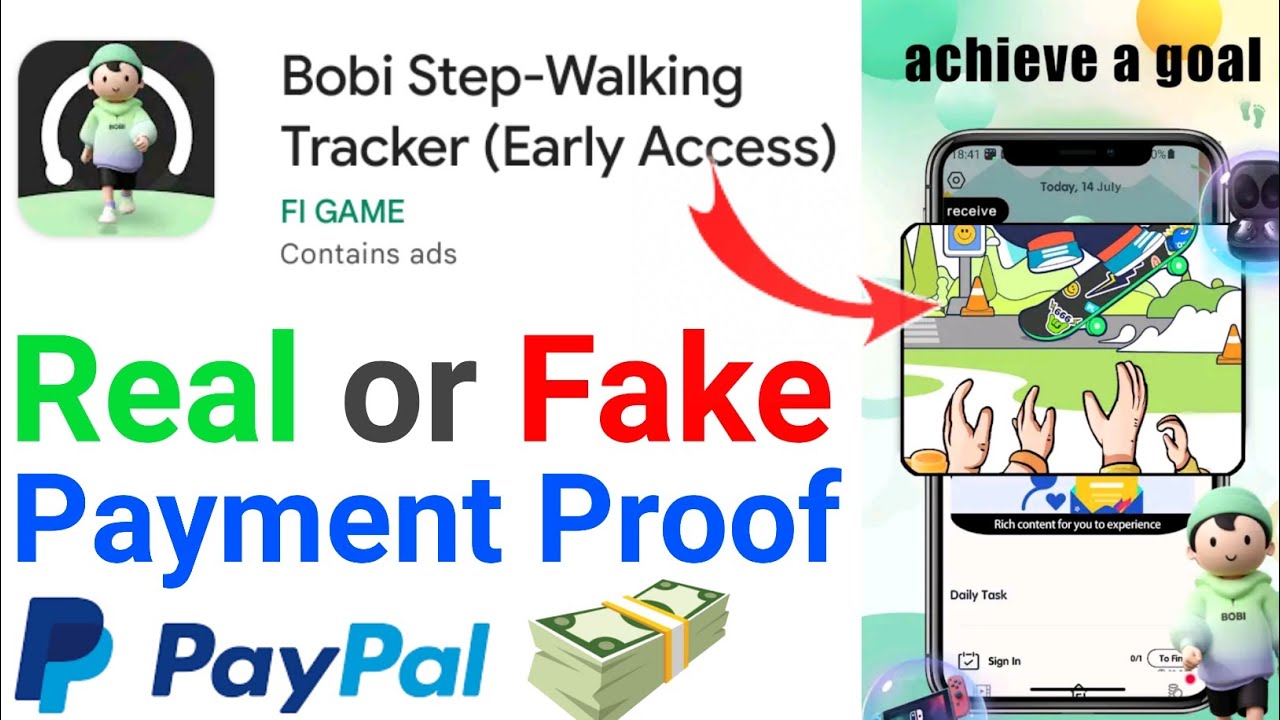 Bobi Step App Real or Fake Review | Bobi Step Walking Tracker Payment ...