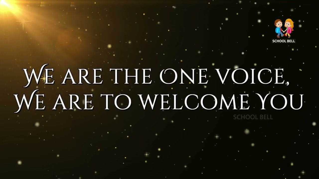 Welcome Song Karaoke | We Are To Welcome You | School Bell Chords ...