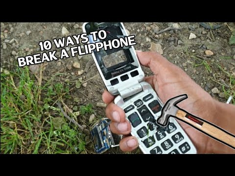 10 WAYS TO BREAK A FLIP PHONE! - YouTube