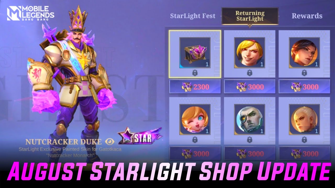 AUGUST STARLIGHT SKIN 2024 - STARLIGHT SHOP UPDATE 2024 | MOBILE ...