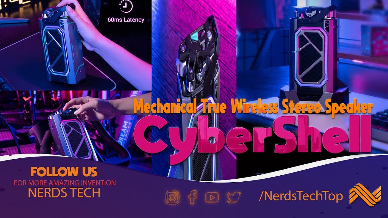 AMAZING ⚡ CyberShell Mechanical True Wireless Stereo Speaker | Smallest ...