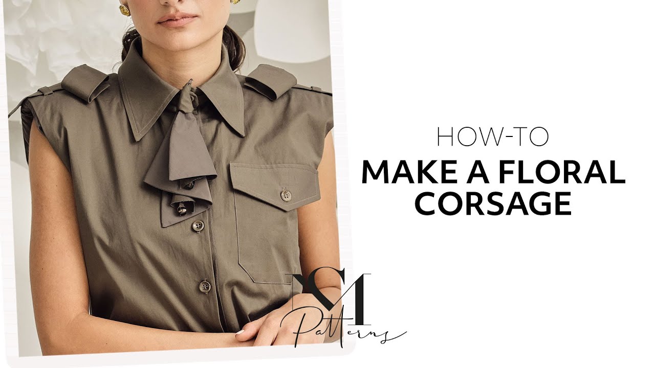 How to create a DIY floral cloth corsage - YouTube