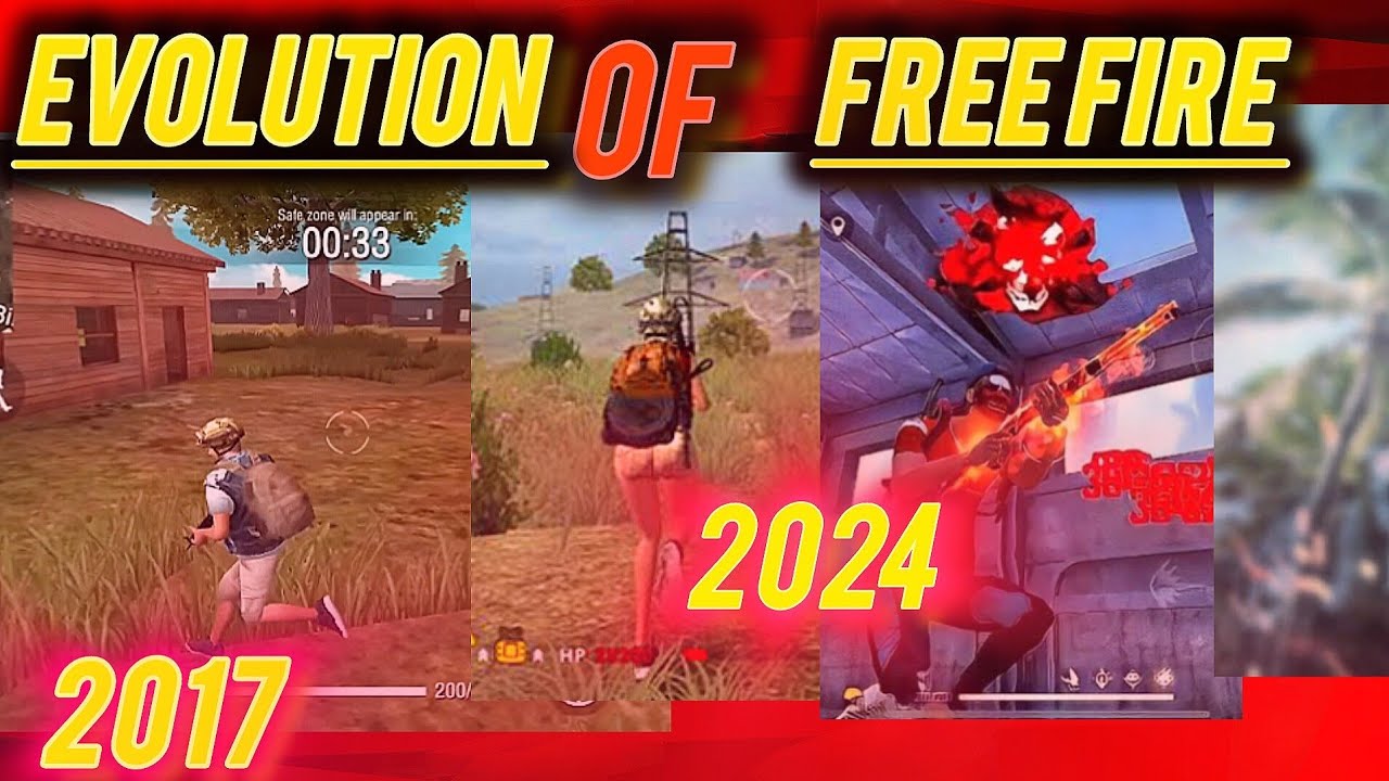 Free Fire Story 🥺 2017 to 2024 || Evolution Of Free Fire 😥 || Success ...