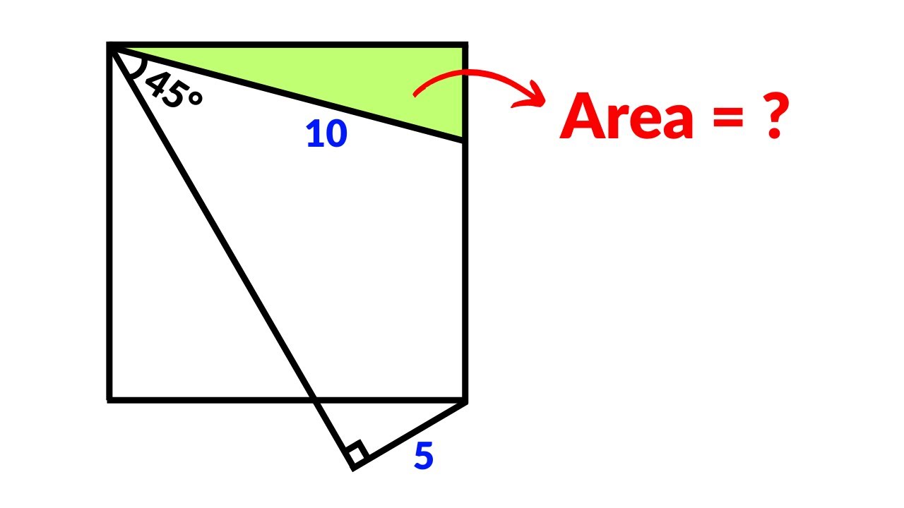 Sweden Math Olympiad | A Nice Geometry Problem | Find the shaded area ...