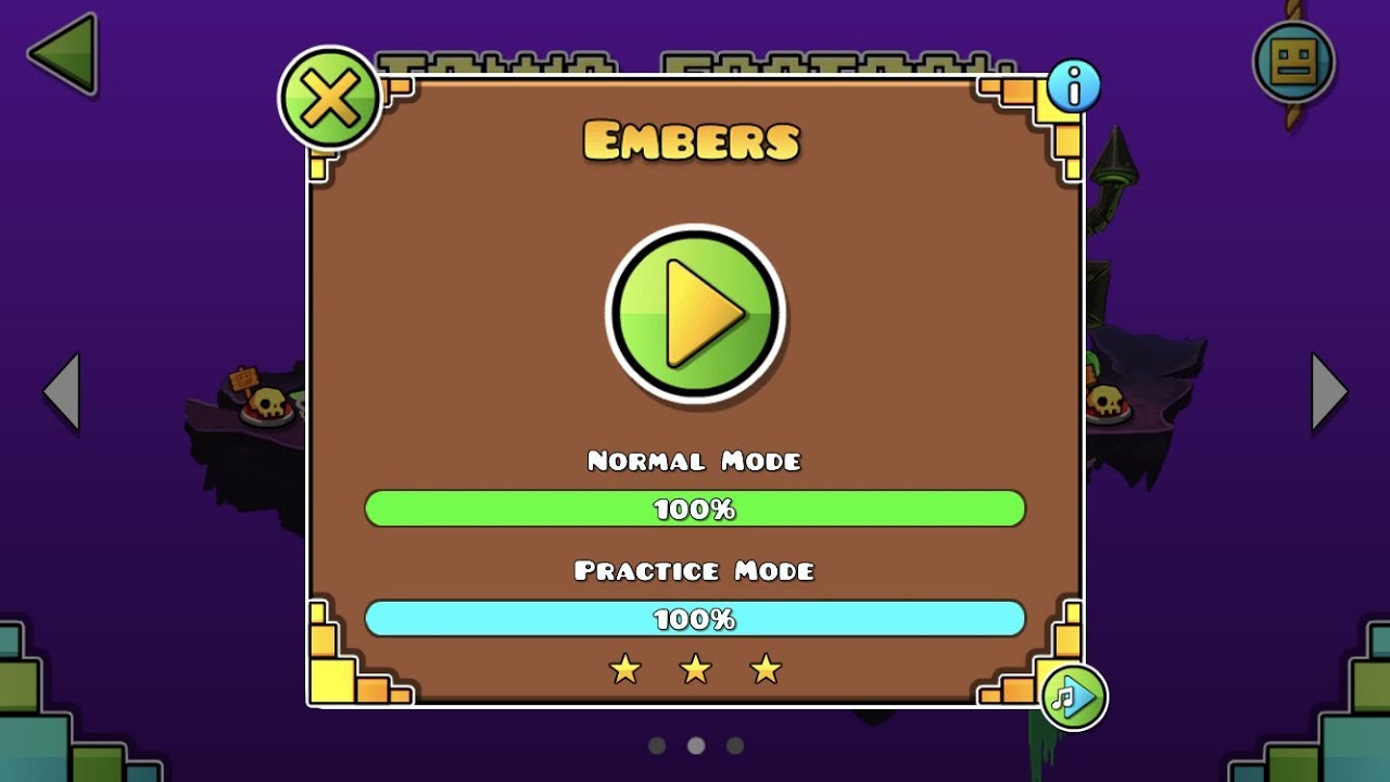 Geometry Dash World - Embers 100% - YouTube