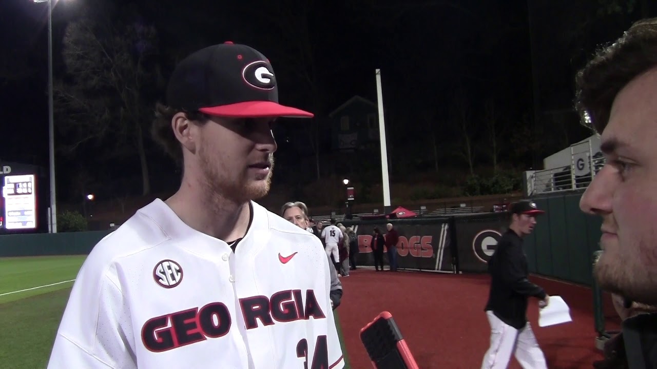 UGA BASEBALL: Garrett Brown Georgia vs. Kennesaw State Postgame ...
