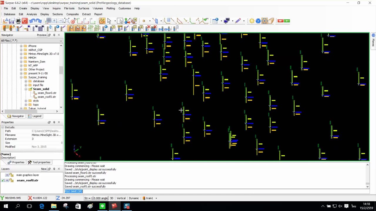 Extract seam cooridinate to create seam ore - YouTube