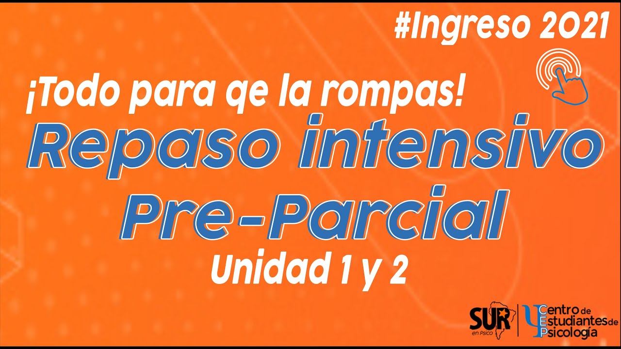 #INGRESO 2021: REPASO INTENSIVO PRE PARCIAL (U1 Y U2) ¡Todo para que la ...