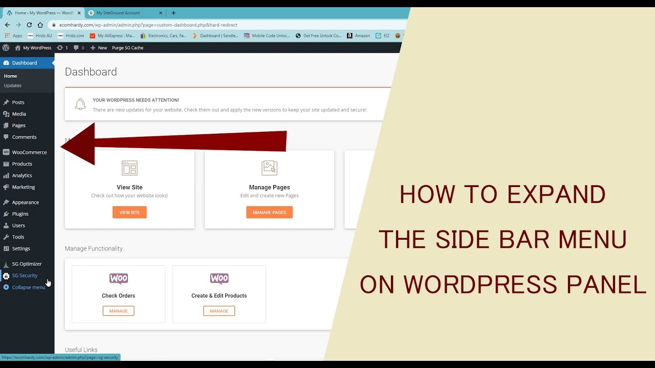 🔓🔍 Unlock the Hidden Power of WordPress! Learn How to Expand Your Side ...