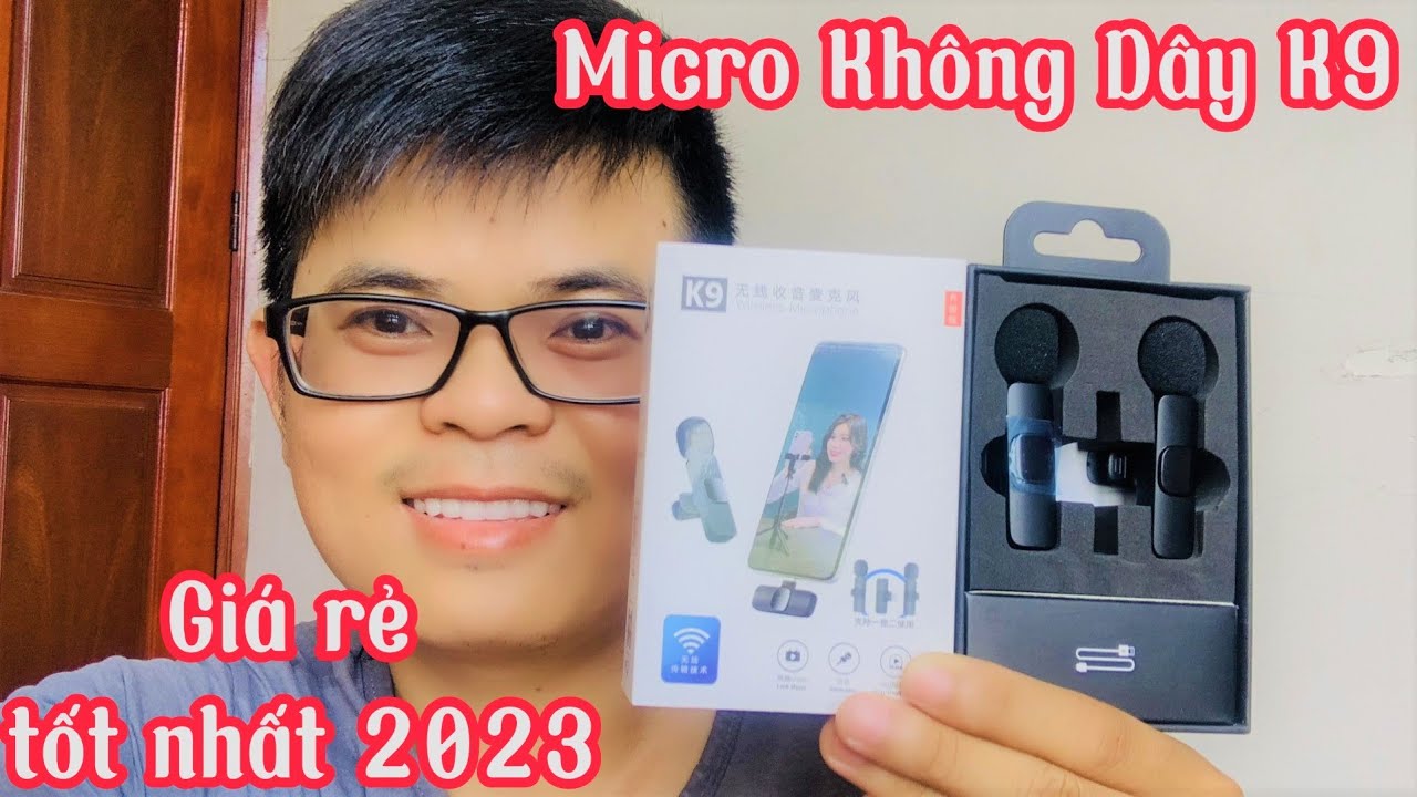Micro thu âm không dây K9 giá rẻ tốt nhất 2023 - Micro thu âm không dây ...