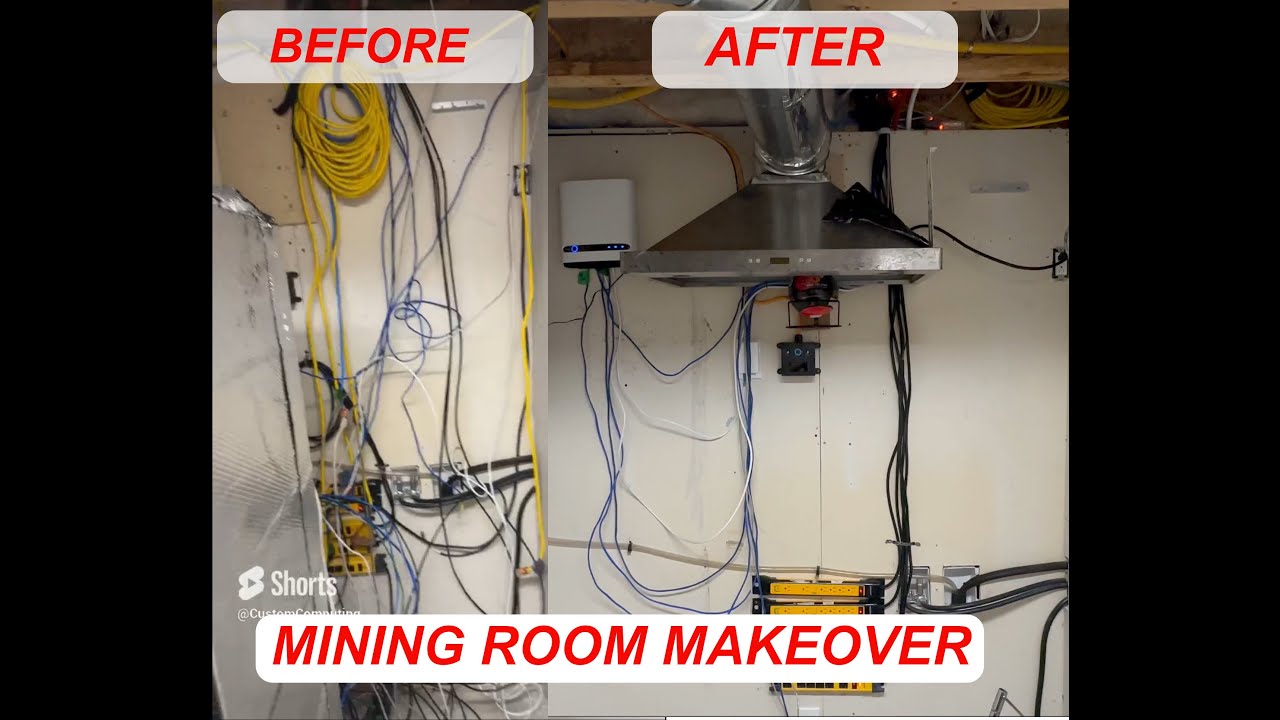 Mining Room Makeover: Cable Management ;) -