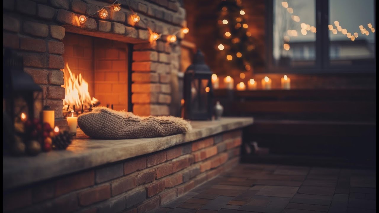 Light Music For Relaxation | Rain and Fireplace Sound | Sleep ...