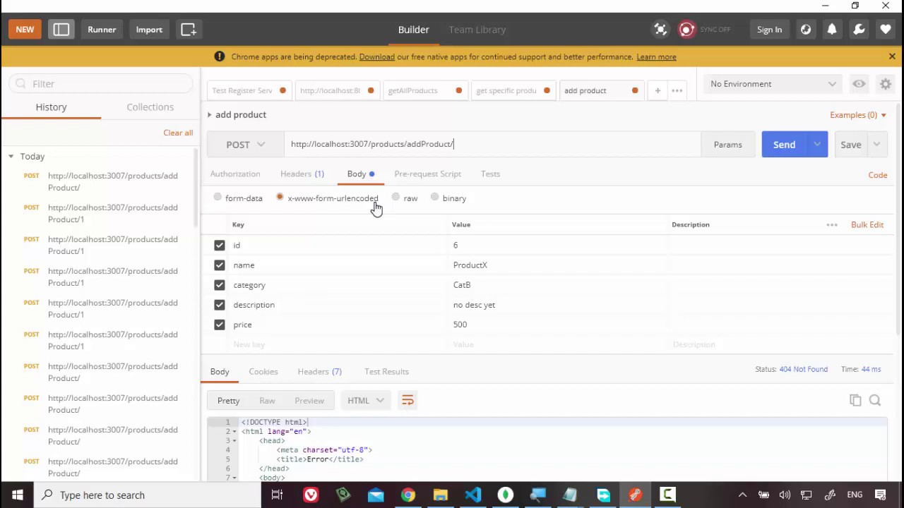 17 Cairo Univ Nodejs Restful Api Post Working With Bodyparser Youtube